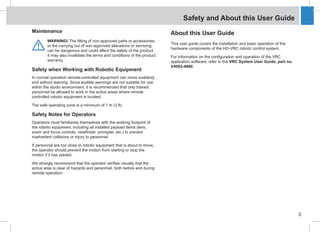 hd-vrc-robotic-control-system user manual | PDF