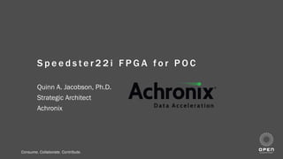 ODSA - Speedster22i FPGA for POC | PDF