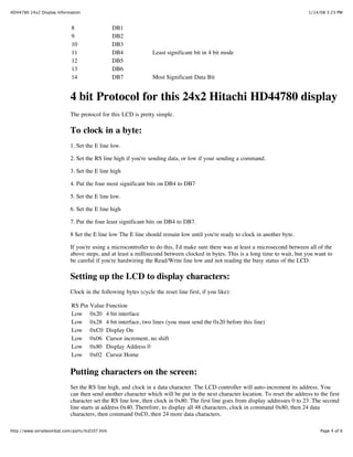 Hd44780a00 dtasheet | PDF