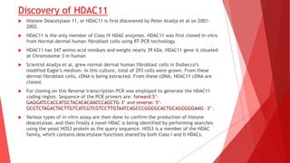 HDAC11, A New Target For Cancer.pptx