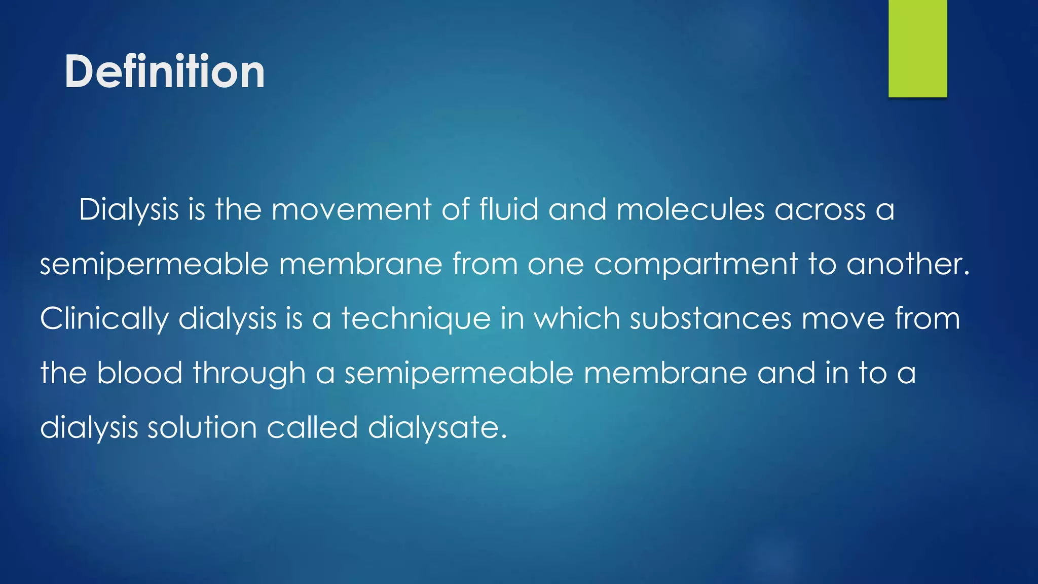 Hemodialysis and peritoneal dialysis | PPTX
