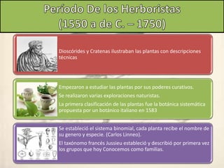 Historia de la Botánica | PPTX