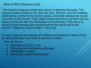 HDC Overview & Deacon Orientation | PPTX
