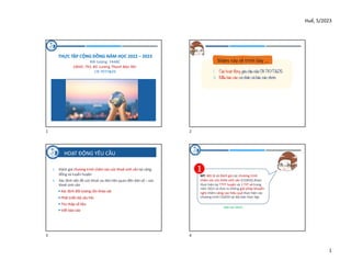 Hướng dẫn thực tập cộng đồng - TKYT | PDF