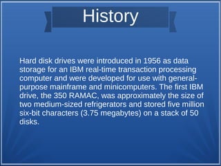 Hard Disk Drive | ODP | Data Storage and Warehousing | Computing