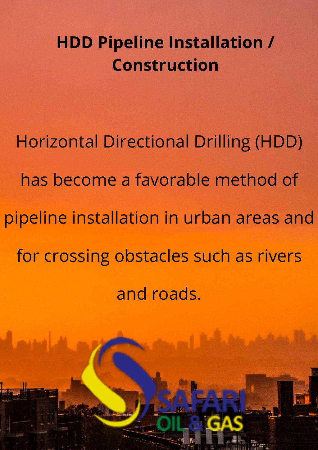 HDD Pipeline Installation Construction