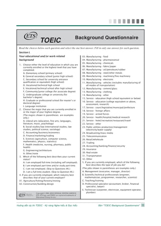 Hddt toeic | PDF