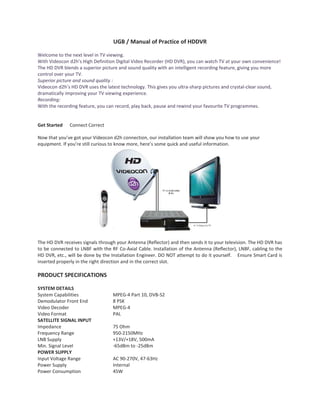 Hddvr videocon | PDF