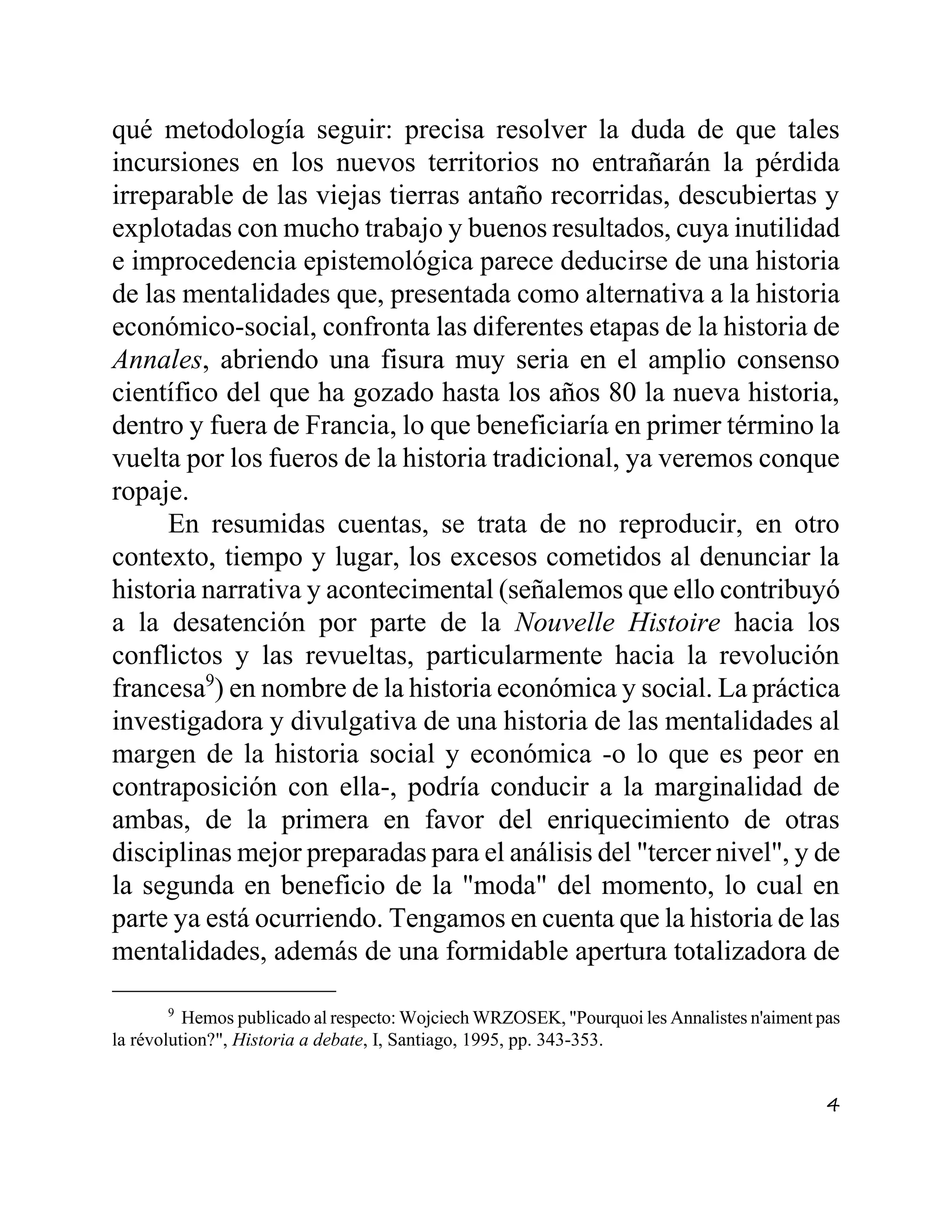 Historia de las mentalidades, historia social | DOCX