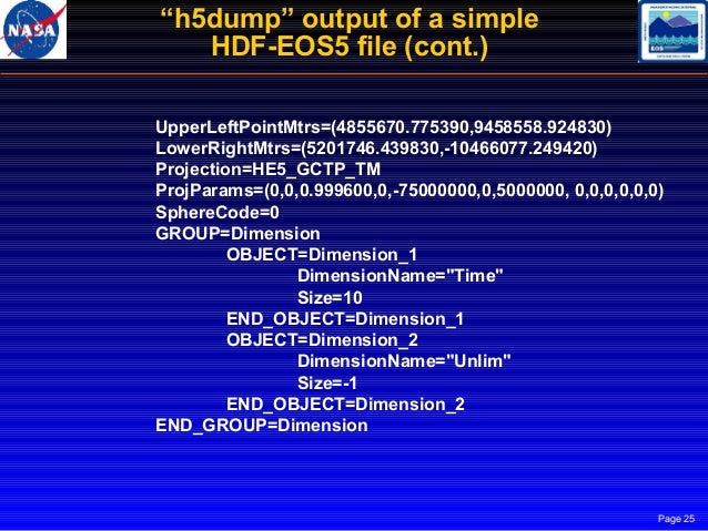 Summary of HDF-EOS5 Files, Data Model and File Format