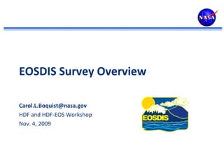 EOSDIS Survey Overview | PPT
