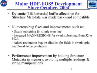 HDF-EOS Status and Developments | PPT
