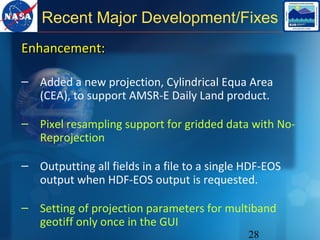 Status of HDF-EOS, Related Software and Tools | PPT