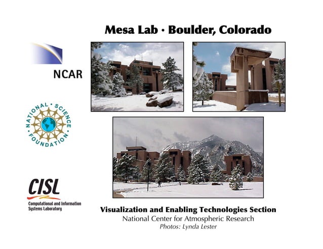 Geoscience Data Analysis and Visualization Tools from NCAR | PPT
