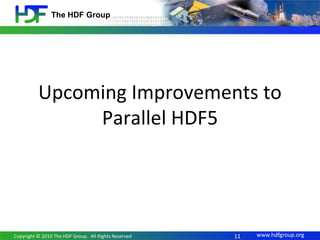 Parallel HDF5 Developments | PPT