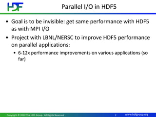 Parallel HDF5 Developments | PPT