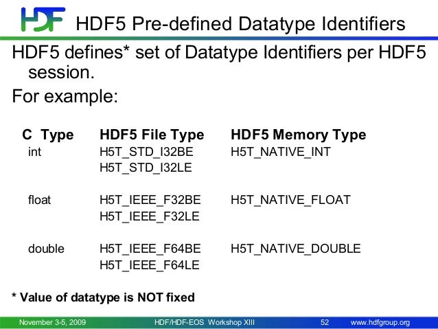 Introduction to HDF5