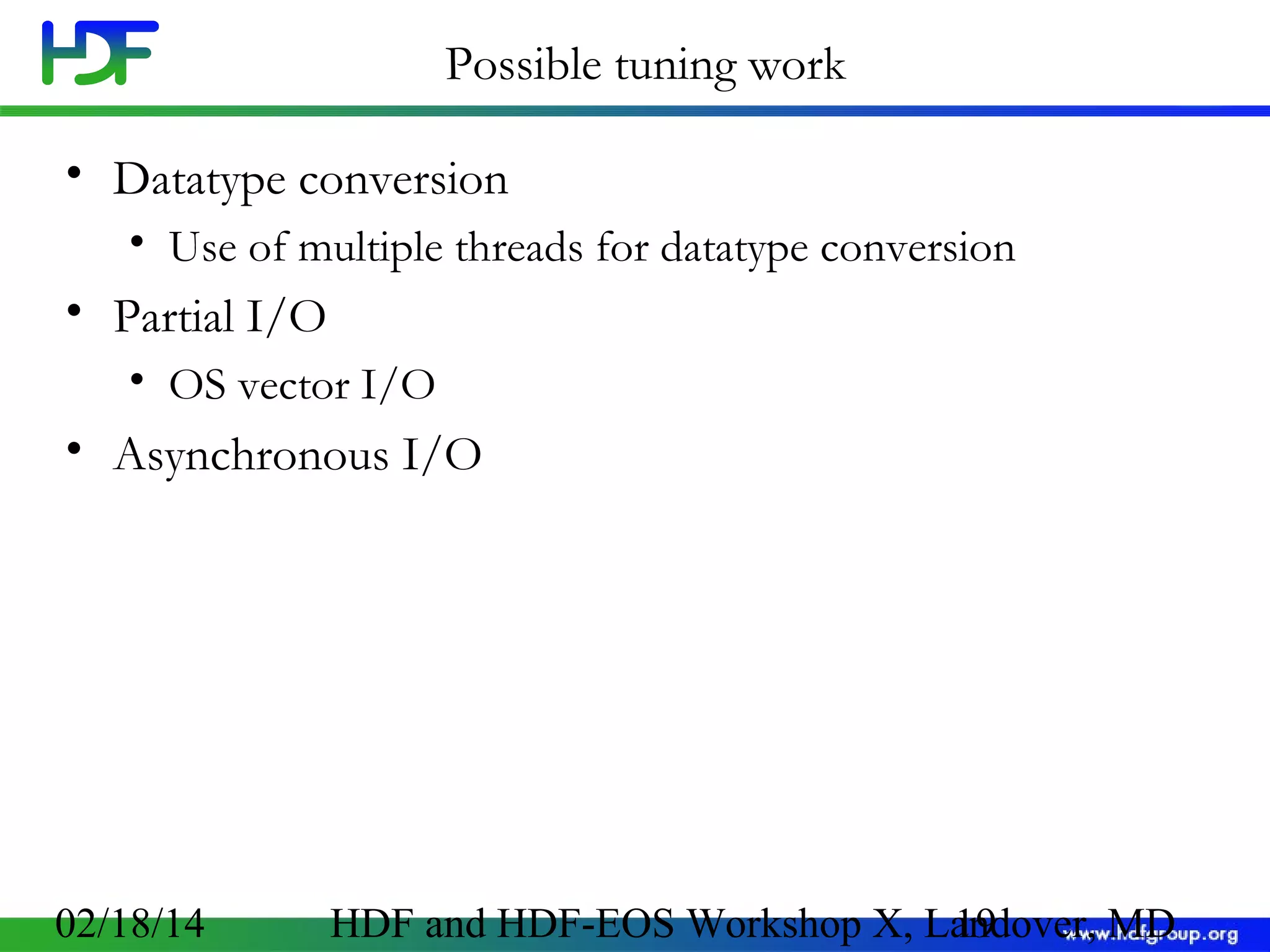 HDF5 Life cycle of data | PPT