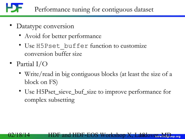HDF5 Life cycle of data | PPT