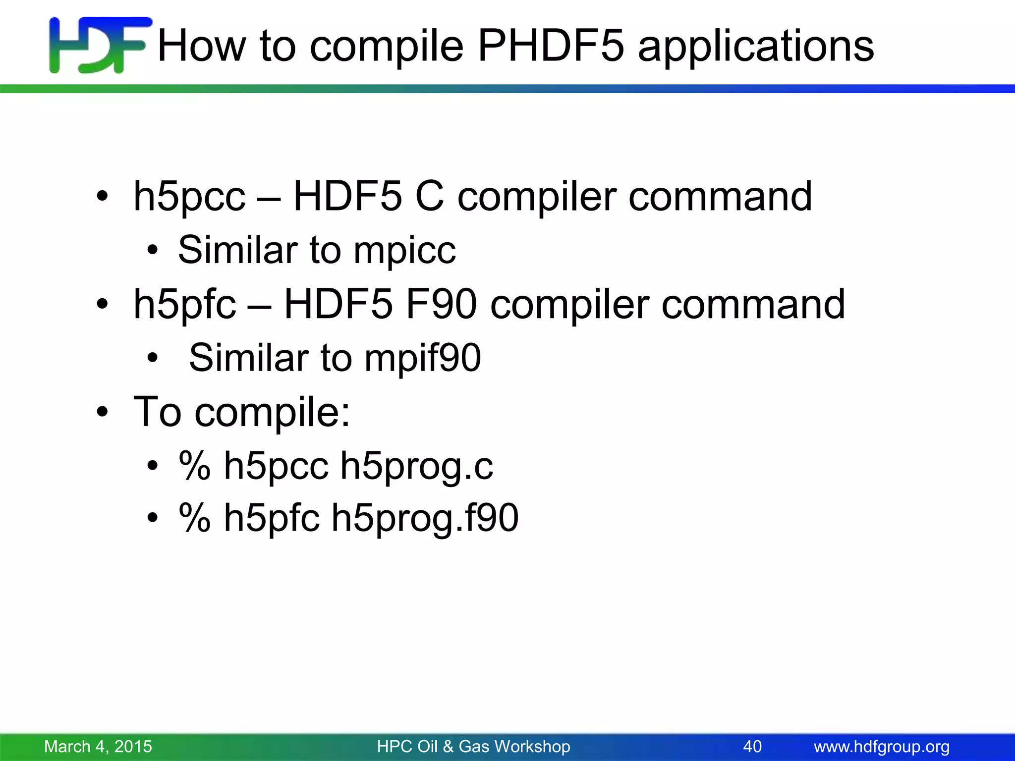Hdf5 parallel | PPT