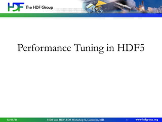 Performance Tuning in HDF5 | PPT