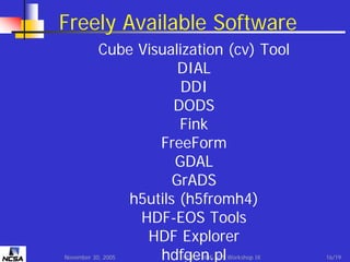 HDF5 Tools | PPT