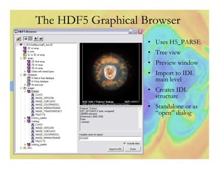 HDF5 Tools in IDL | PPT