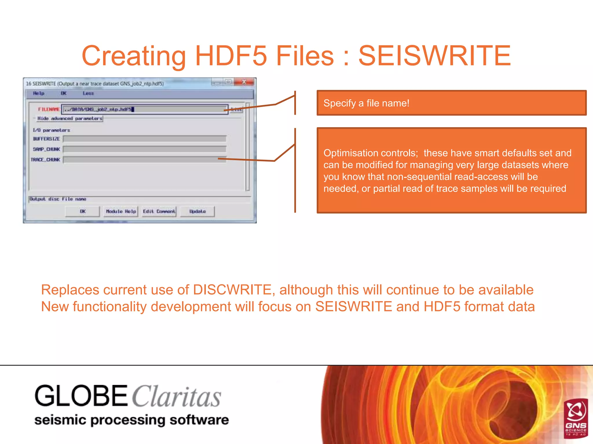 A quick start guide to using HDF5 files in GLOBE Claritas | PPTX