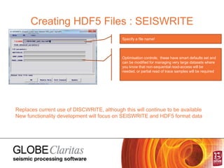 A quick start guide to using HDF5 files in GLOBE Claritas | PPTX