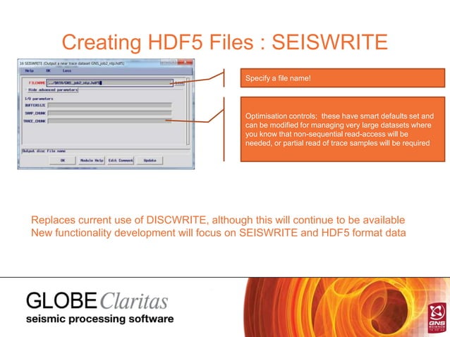 A quick start guide to using HDF5 files in GLOBE Claritas | PPTX
