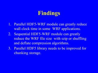 An HDF5-WRF module | PPT
