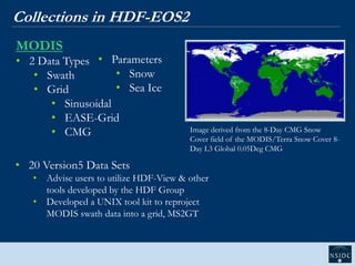 HDF & HDF-EOS Data & Support at NSIDC | PPTX
