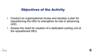 Repositioning the Health Economics Unit | PPTX