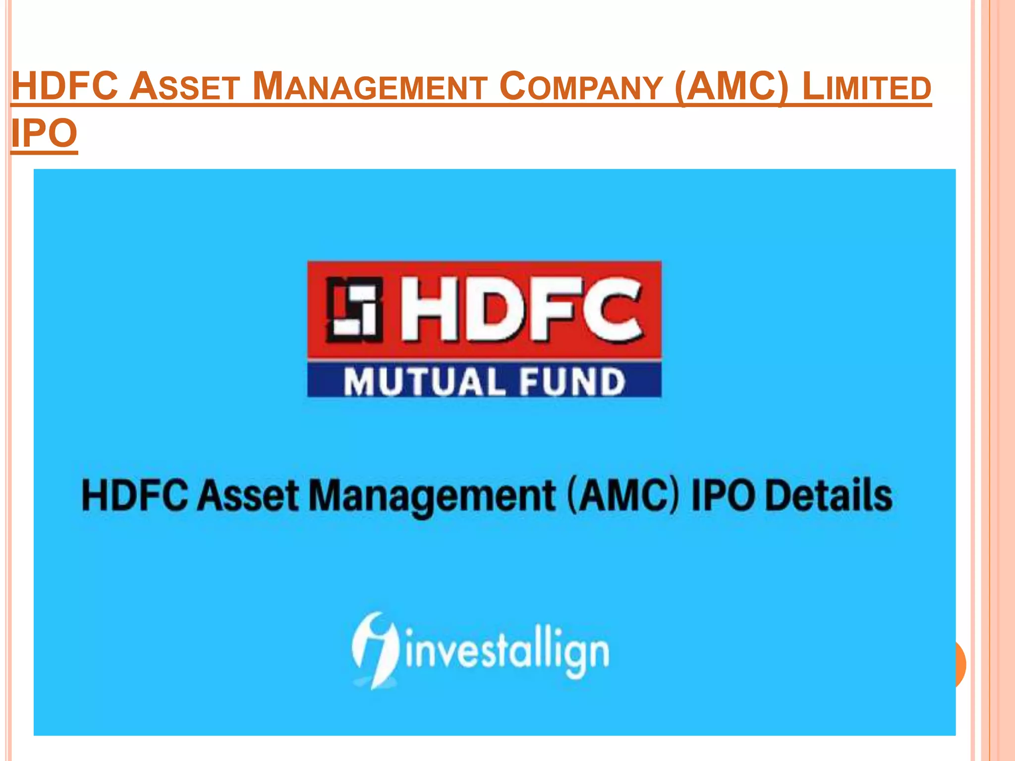 HDFC Asset Management IPO Details - Date, GMP Price, Latest Review ...