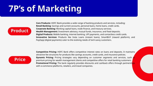 HDFC BANK overview establishment and their core objectives | PPTX