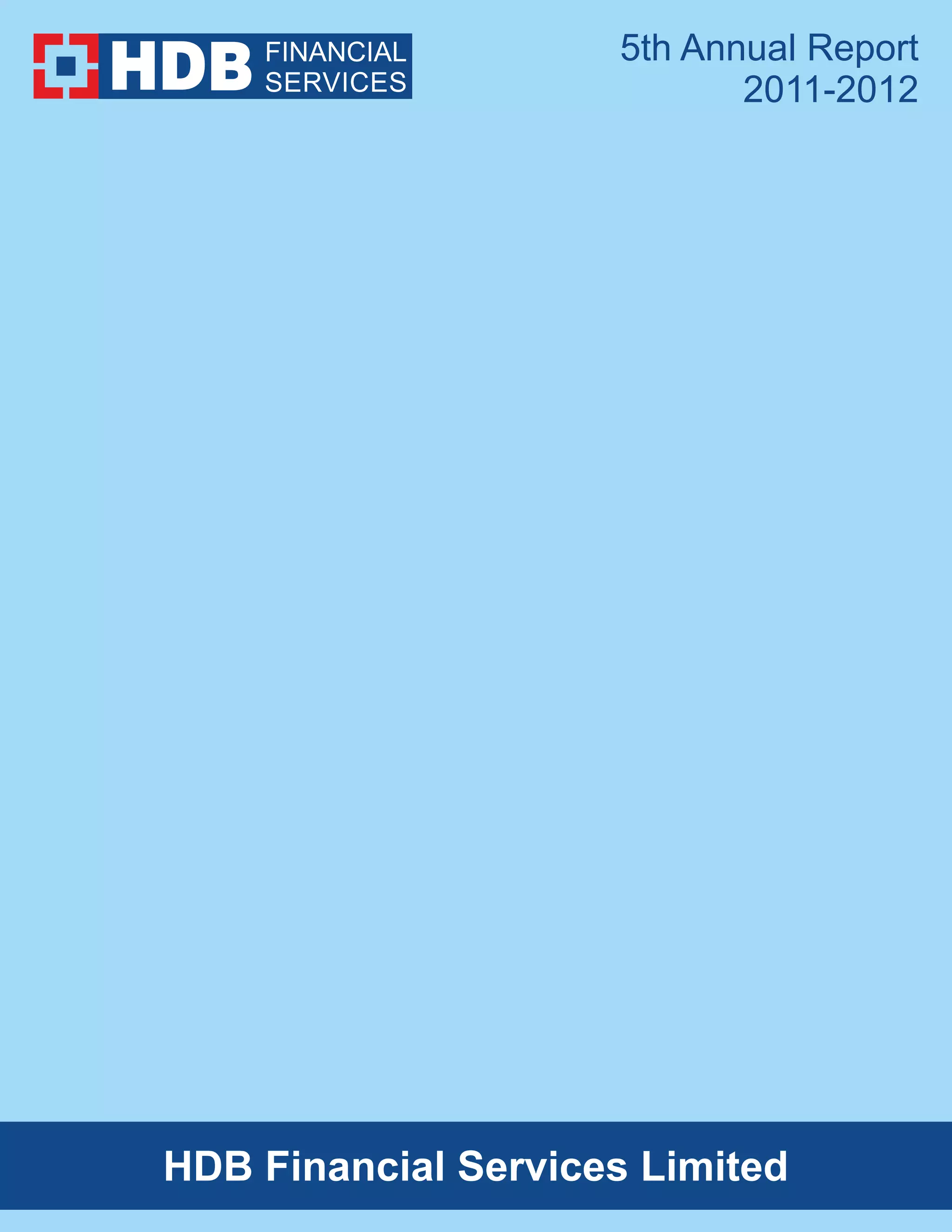 Hdfc bank annual report 11_12 | PDF