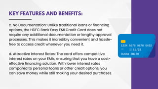 Experience Hassle-Free Shopping with the HDFC Bank Easy EMI Credit Card ...