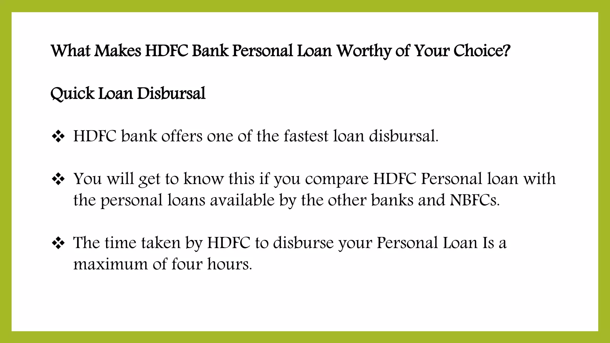 Hdfc bank personal loans | PPTX