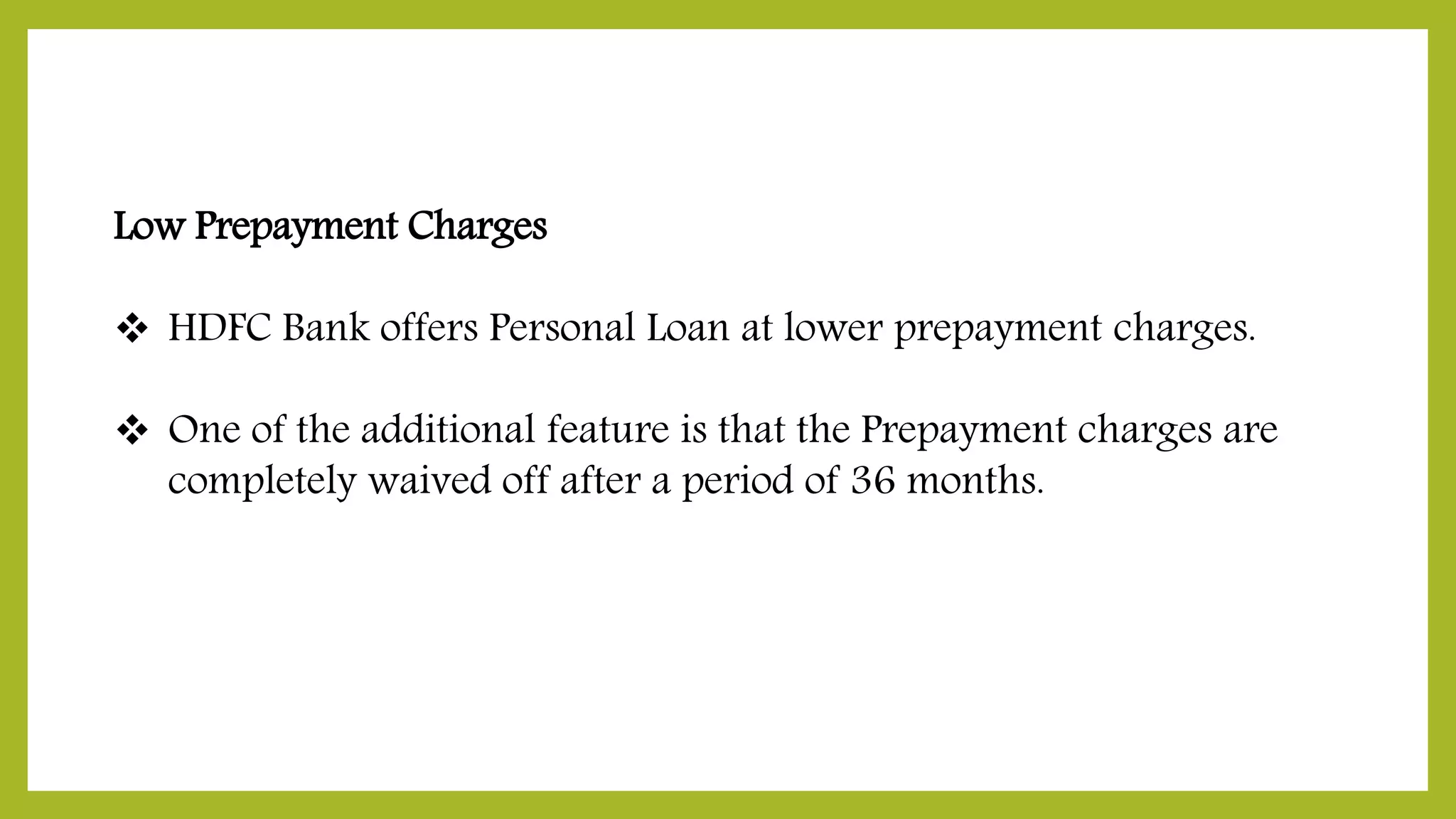 Hdfc bank personal loans | PPTX