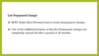 Hdfc bank personal loans | PPTX