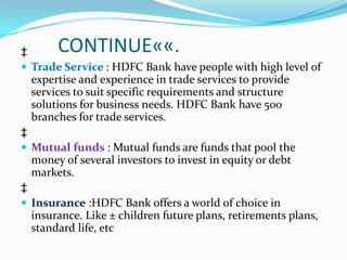 Hdfc bank ppt | PPTX