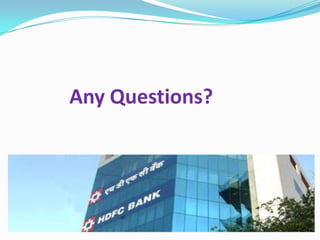 Hdfc bank ppt | PPTX