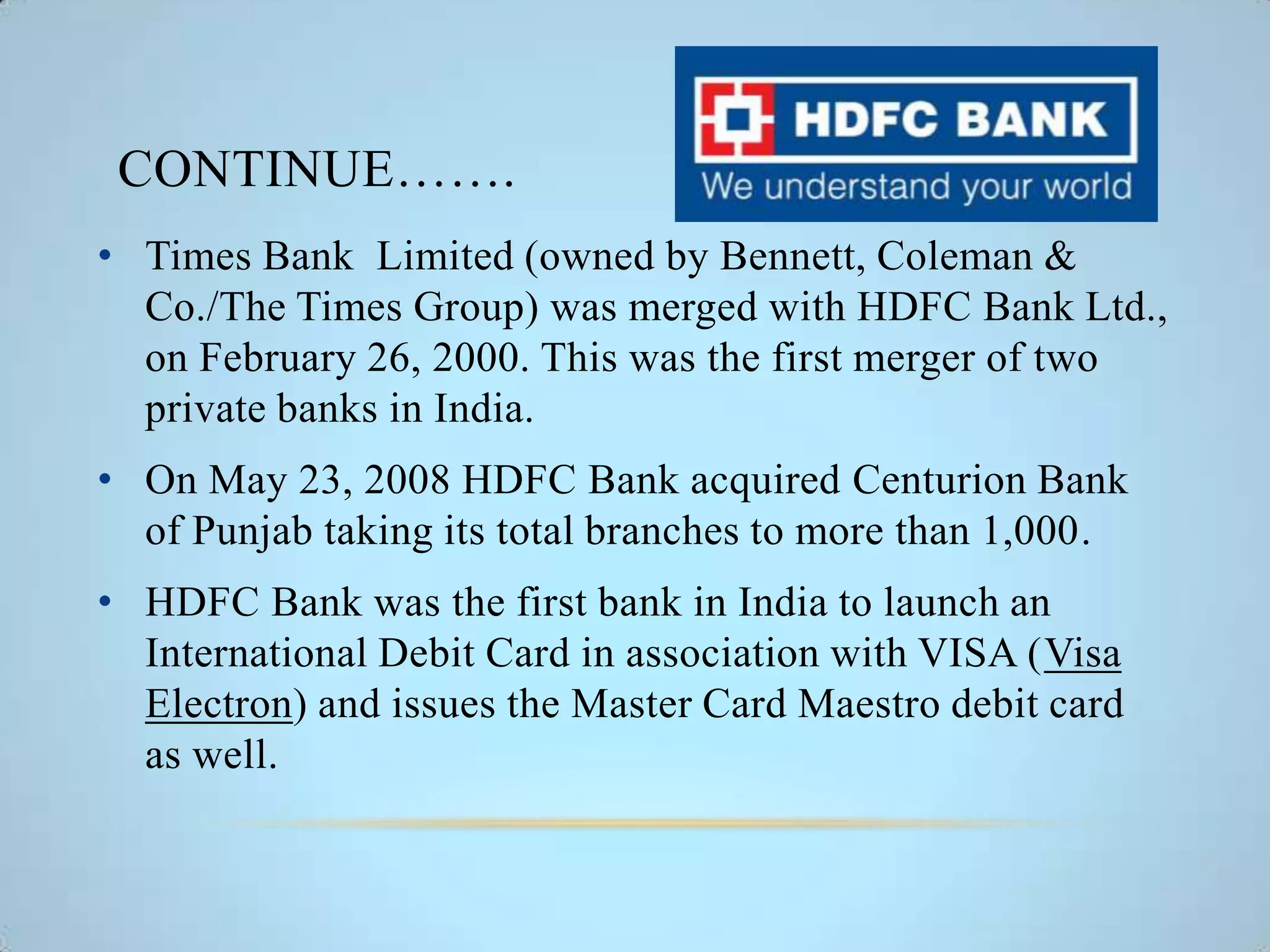 Hdfc bank ppt | PPTX