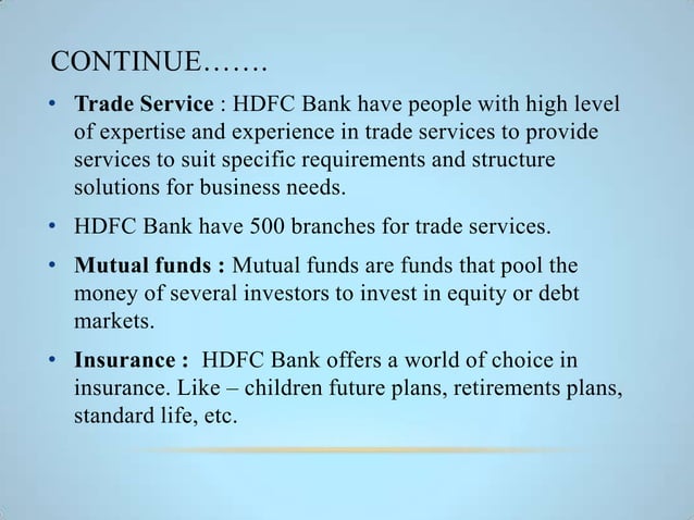 Hdfc bank ppt | PPTX