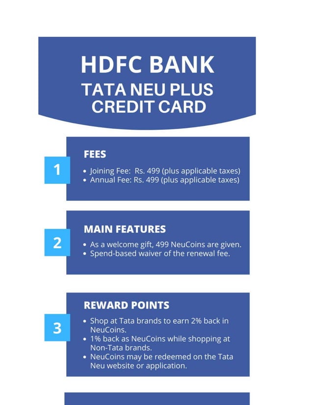Tata Neu Plus HDFC Bank Credit Card | PDF