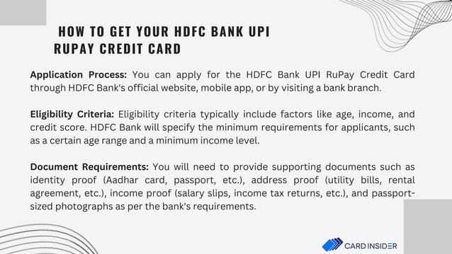 Your Path to Financial Empowerment: HDFC Bank UPI RuPay Credit Card | PPTX