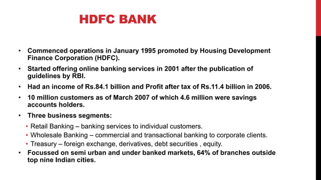 Hdfc case presentation | PPT