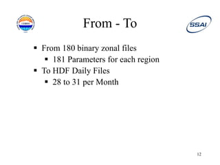 How does one go from binary data to HDF files efficiently? | PPT