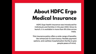 HDFC ERGO Health Insurance | PDF