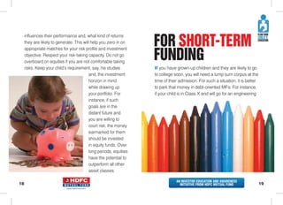 HDFC MF - 'Plan Your Child's Education' | PDF